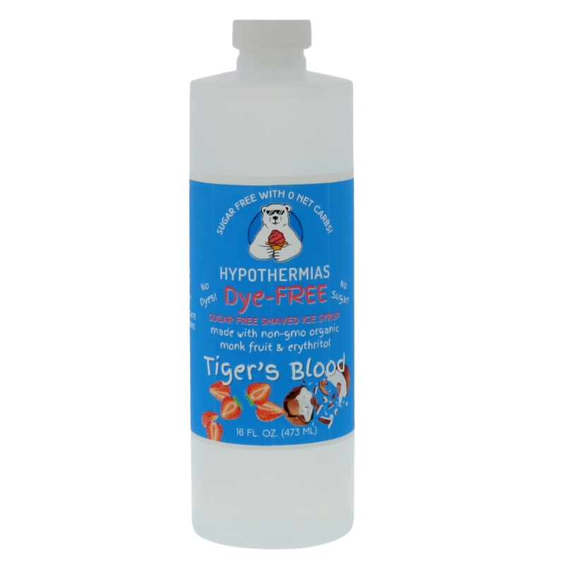 Hypothermias SUGAR FREE Dye-FREE Snow Cone Syrup - Tiger's Blood ...