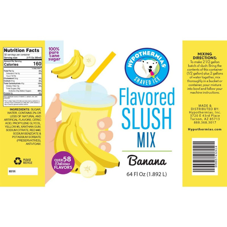 Hypothermias Frozen Slush Base | 100% Pure Cane Sugar | Great for ...