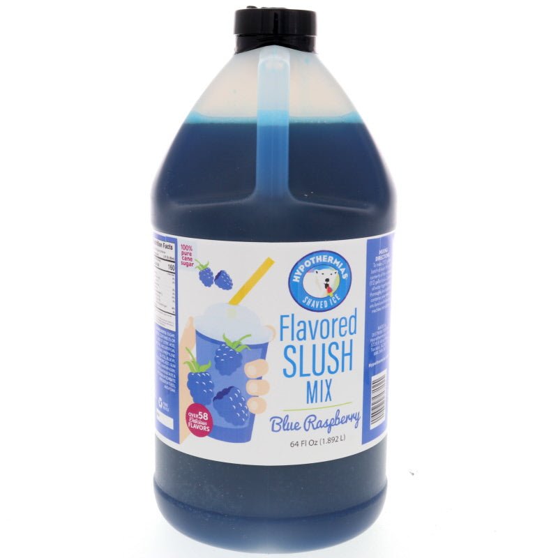Blue Raspberry Frozen Slush or Slushie Base Syrup 100% Pure Cane Sugar