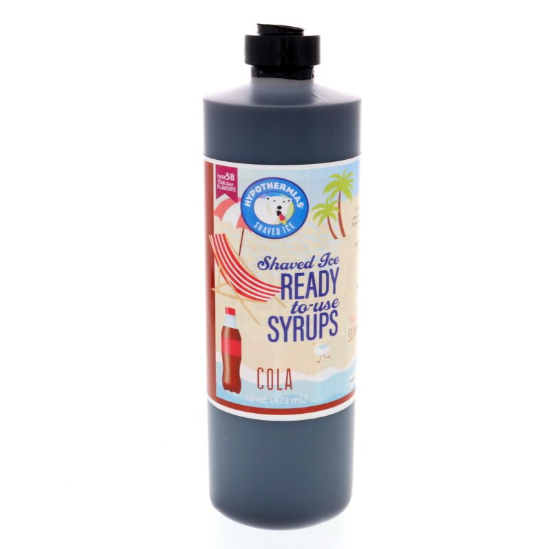 Hypothermias Cola 100% Pure Cane Sugar Snow Cone or Shaved Ice Syrup