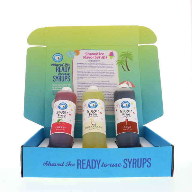 Hypothermias Shaved Ice, Snow Cone, Coffee Syrup Gift Set Box ...