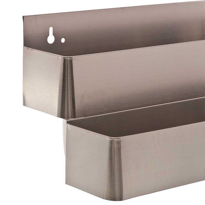 Stainless Steel Bottle Rack (Wall Mount) 32 Inch Double Hold